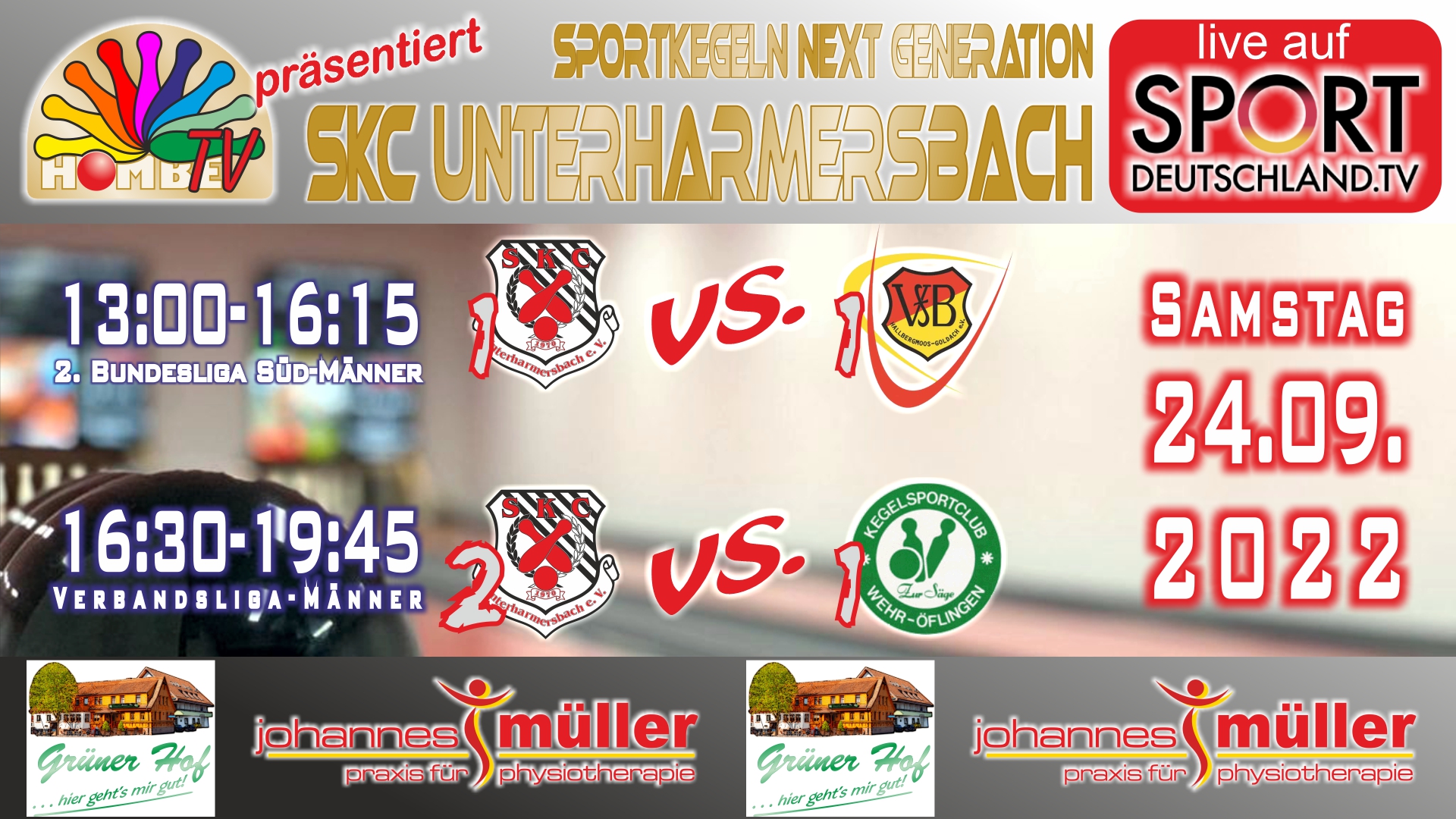 LIVESTREAM: SKC Unterharmersbach am 24.09.2022 – skc-unterharmersbach.de